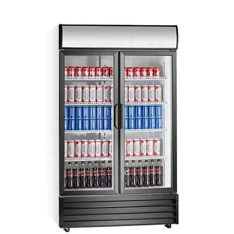 Customized Commercial Supermarket Vertical Glass Door Cooler Beverage