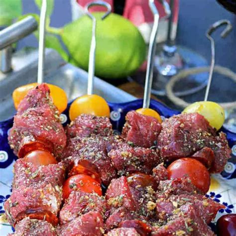 Brochettes de bœuf marinées