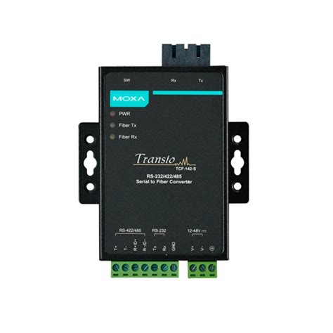 Convertisseur série vers fibre optique Moxa TCF S SC