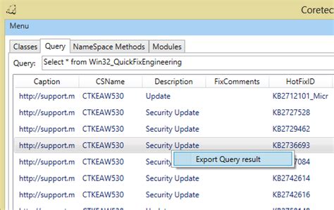 Coretech WMI PowerShell ExplorerUsing The WMI Feature CTGlobal