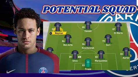 Psg Potential Squad Youtube