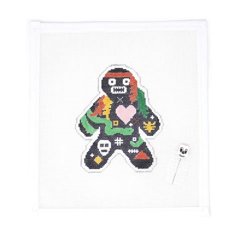 Voodoo Doll Greystone Needlepoint