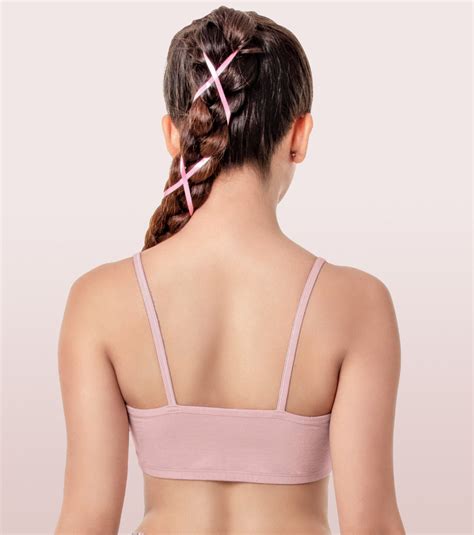 Slim Strap Easy Fit Stretch Cotton Beginners Bra With Antimicrobial Fi Enamor