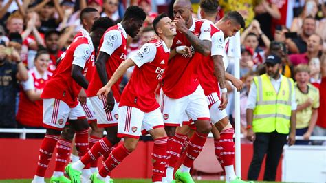Arsenal 4 2 Leicester Live Result Gabriel Jesus Scores Sublime Brace