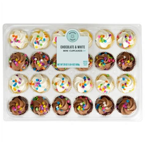 Bakery Fresh Vanilla And Chocolate Mini Cupcakes 24 Ct 20 Oz Smith