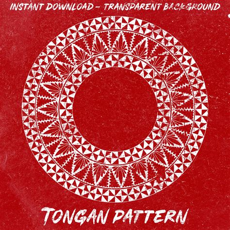 Tongan Circle Pattern Design Etsy