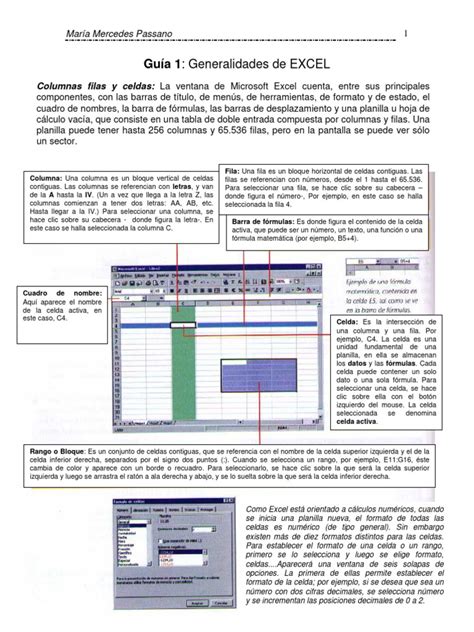 Generalidades Pantallazo Excel Descargar Gratis Pdf Microsoft Excel