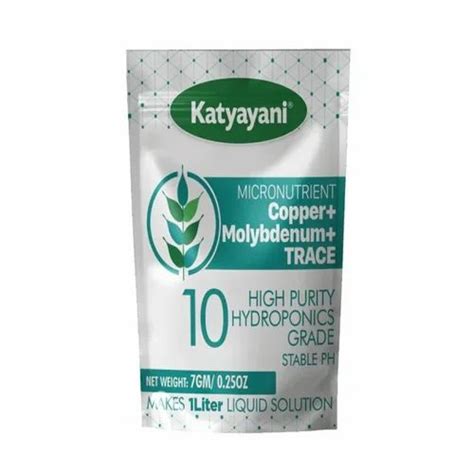 Bio Tech Grade Copper Edta Molybdenum Fertilizer 7gm Purity 98 At