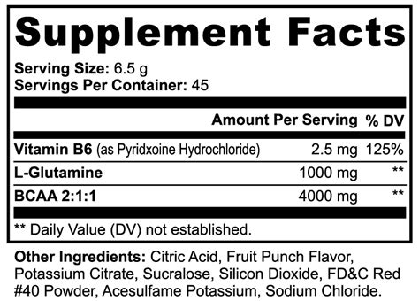Catalog Bcaa Shock Powder Fruit Punch Supliful
