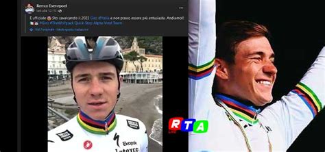 Ciclismo Il Campione Del Mondo In Carica Ad Amalfi In Vista Del Giro D