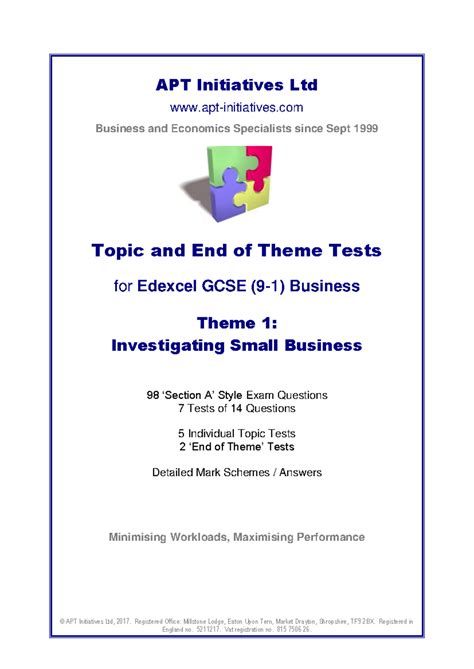 Apt Test Assessment © Apt Initiatives Ltd 2017 Registered Office