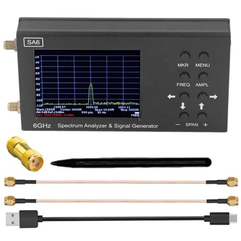 Sa6 Handheld Portable Digital Spectrum Testing Analyzer Touch Sensitive Rf Wi Fi Low Noise Gain