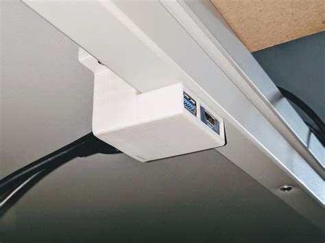 Usb Hdmi Bracket For Oculus Rift By Blecheimer Download Free Stl Model