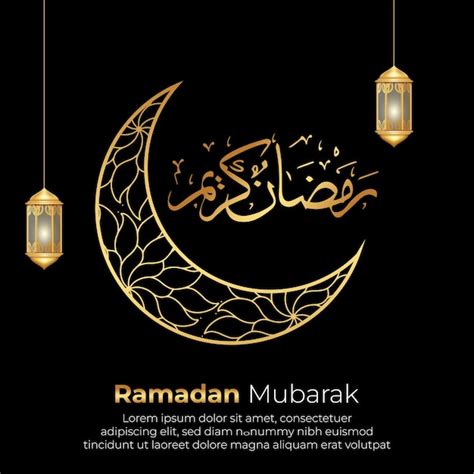 Premium Vector Ramadan Kareem Islamic Greeting Card Background Vector