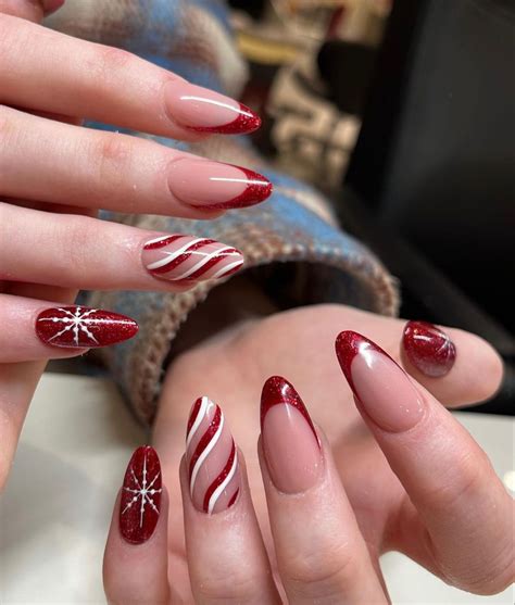 Pin By Kiara On Nails Xmas Nails Festival Nails Winter Nails
