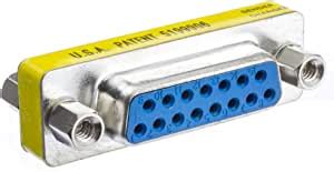 Amazon Com DB15 Female To Female Adapter Gender Changer For Mini Computers Convert DB15 Male