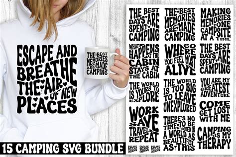 Camping Svg Bundle Hiking Svg Graphic By Orpitasn · Creative Fabrica