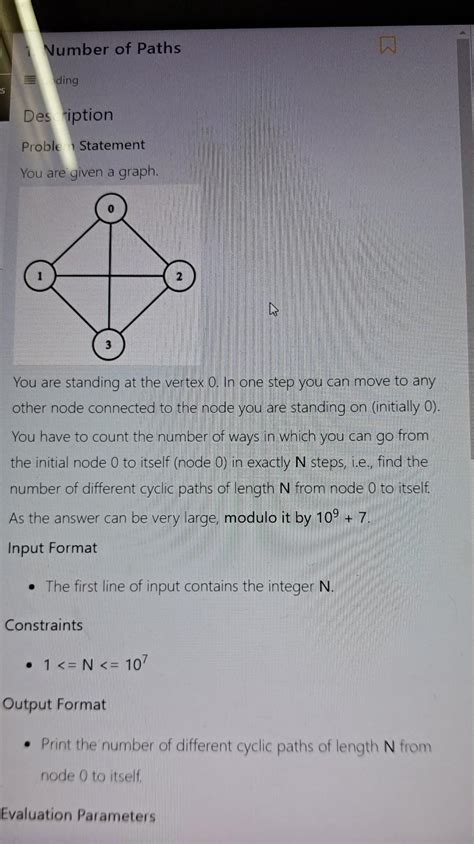 Solved You Are Standing At The Vertex 0 In One Step You Can