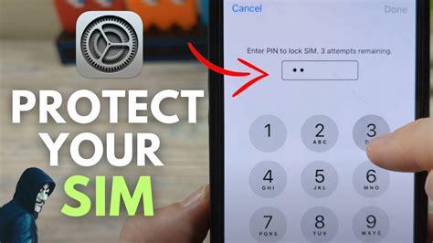 How To Set Up Sim Pin On Iphone Unlock Code Youtube