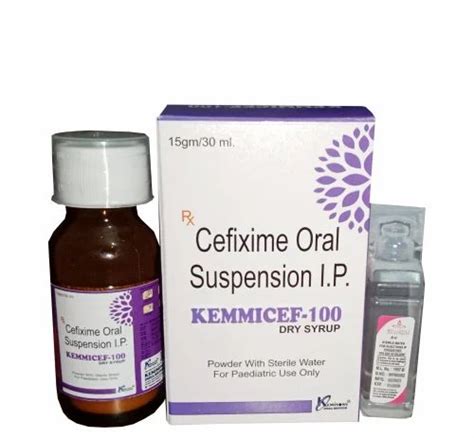 Cefixime 100 Mg Dry Syrup For Hospital Packaging Size 30 Ml At Rs 71