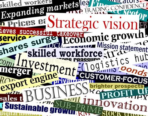 Business Word Collage Stock Vector Illustration Of Press 4973757
