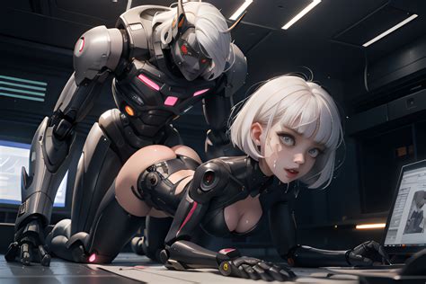 Rule 34 Ai Generated Android Android Girl Cybernetics Cyberpunk Eye