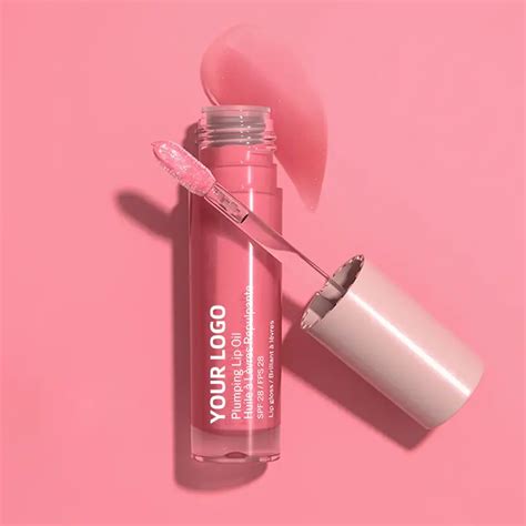 Private Label Lip Sun Protection Spf 28 Plumping Lip Oil