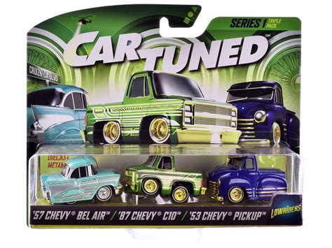 Lowriders Series 1 Chevrolet Triple Pack Set Of 3 Cars Diecast Model Cars By Cartuned