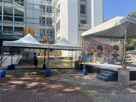 吉他大學校園成果展 舞台搭設 背板輸出 阡景燈光音響 展覽工程