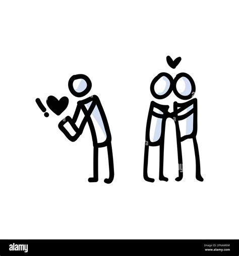 Stick Figure Couple Clipart