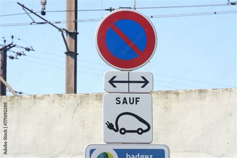 Poster Panneaux De Signalisation Interdiction De Stationner