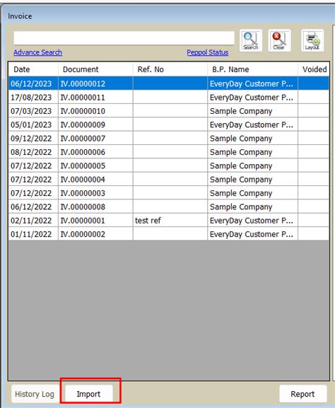 Csv For Invoice Import