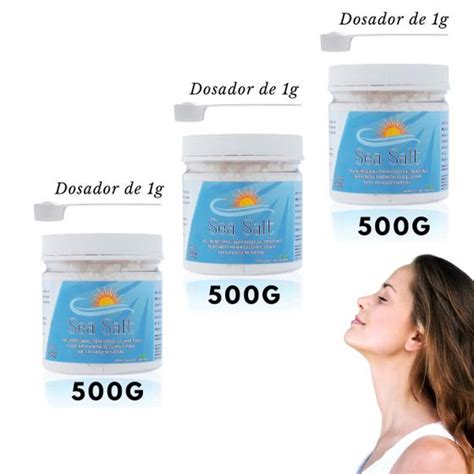 Sal Lavagem Nasal Sem Iodo Kit Unidades G Cada Kg Sea Salt Espessante Alimentar