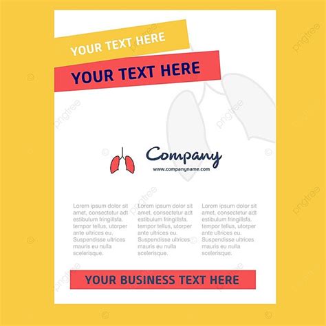 Lungs Title Page Design For Company Profile Template Download On Pngtree