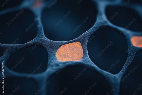 Microscopic View Of Advanced Nanomaterial Structure In Scientific