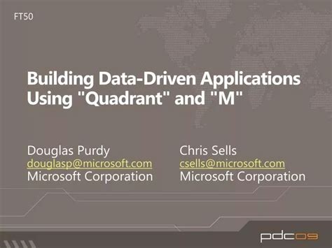 Ppt Building Data Driven Applications Using Quadrant And M Powerpoint Presentation Id