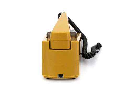 Gpo Retro Trim Phone Push Button Mustard Gpo Trim Mtd Ozappliances