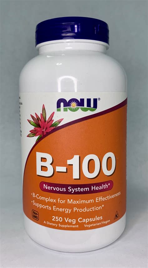 Now B-100 Vitamin 250 Veg Caps. – Fortitude