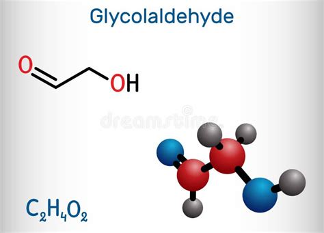 Glycolaldehyde Molecule Stock Illustrations 5 Glycolaldehyde Molecule