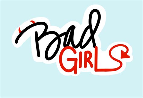 Bad Girl Stickers Bad Girl Naughty Girl Stickers Adult Etsy