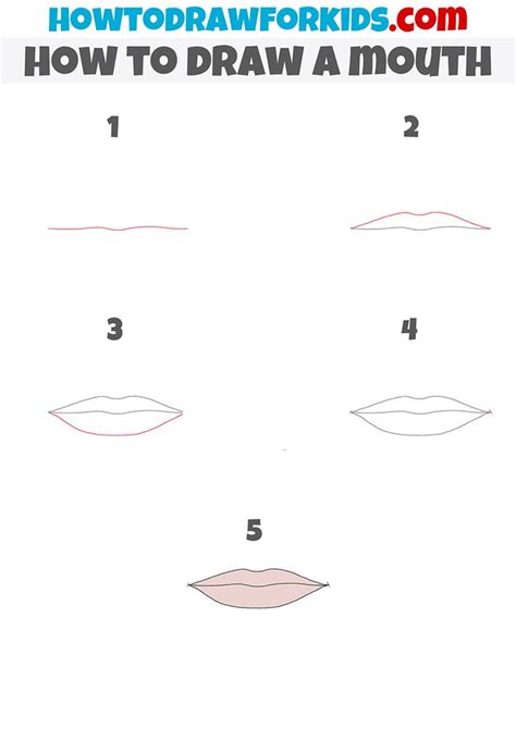 How To Draw A Mouth Step By Step Mouth Drawing Drawing Quotes Easy