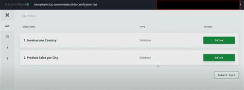 hackerrank sql intermediate certification solutions free sql