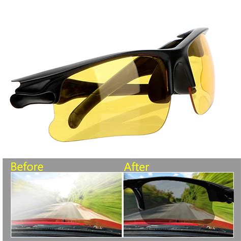Anti Glare Night Vision Glasses Driving Glasses Night Vision Drivers Goggles Protective Gears