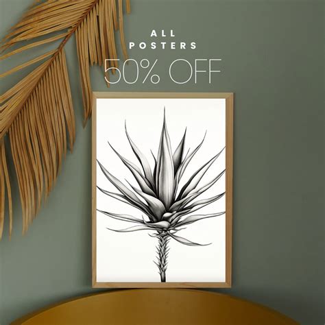 Agave Pencil Sketch Svg Printable Download Etsy