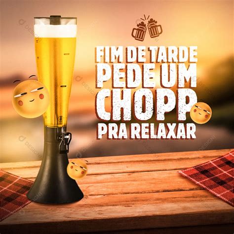 Torre De Chopp Social Media Psd Editável Download Designi Cerveza