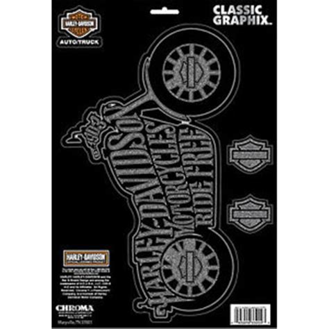 Aufkleber Chrom-Optik Motorrad & Logo