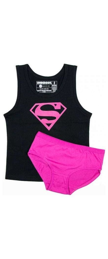 Dc Comics Supergirl Girls Tankunderwear Underoos Set
