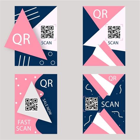 Premium Vector Qr Code Label Set