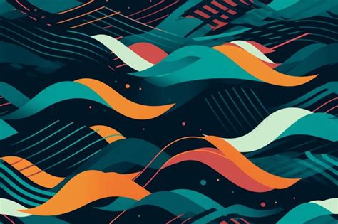 Premium Ai Image Dynamic Abstract Pattern Inspired By Music And Sound Waves Created With