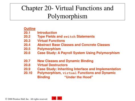 ppt chapter 20 virtual functions and polymorphism powerpoint